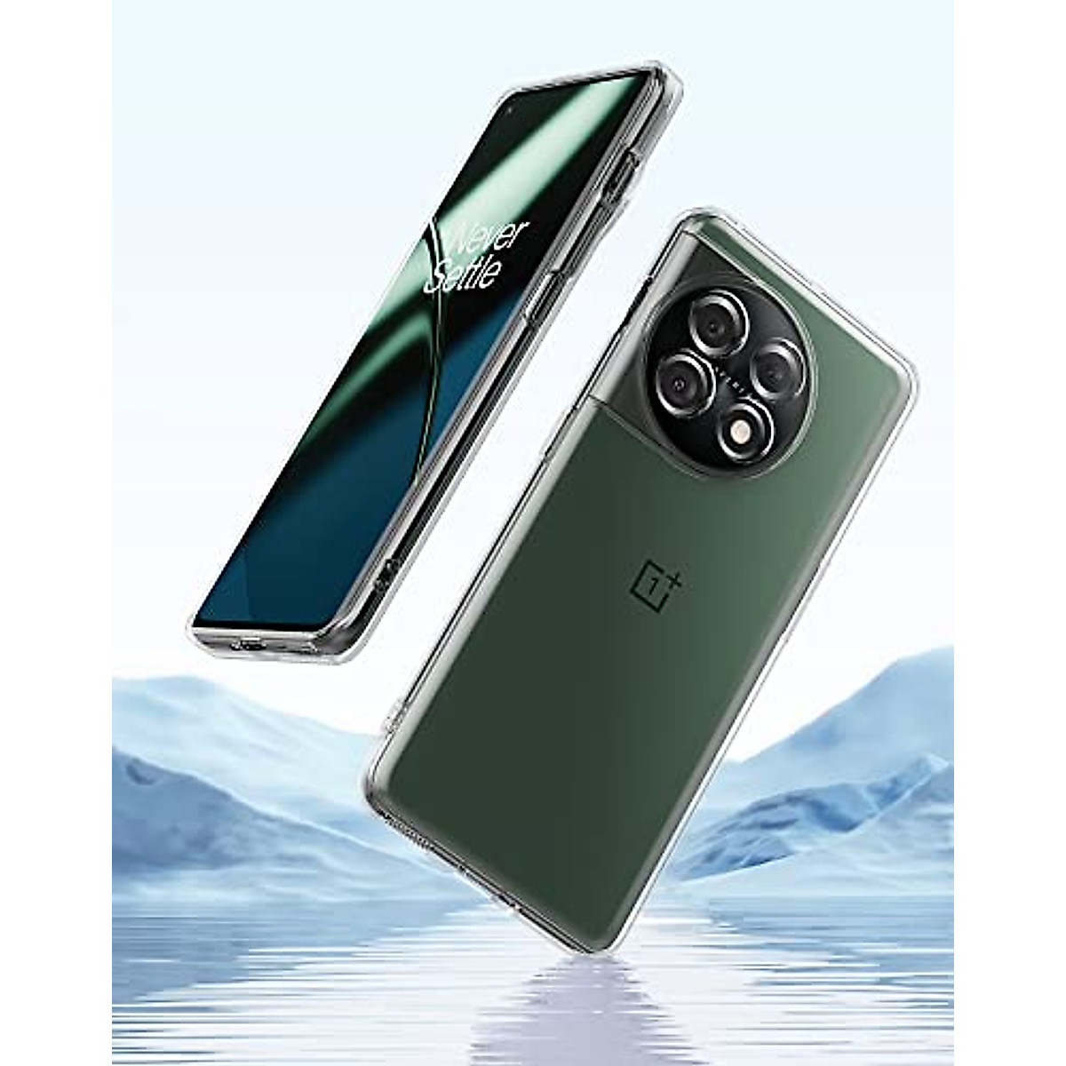 Cresee Case for OnePlus 11 5G, Thin Clear Cover with Camera Protection Slim Shockproof Flexible TPU Phone Case for OnePlus 11 - Transparent