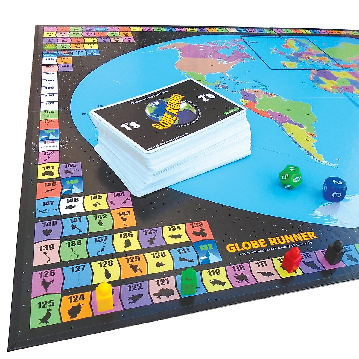 GLOBE RUNNER – Educational family board game for both kids and adults That races around The world through every country