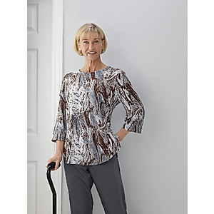 Women’s Open-Back Adaptive High-Low Top - Ink Blue 3XL