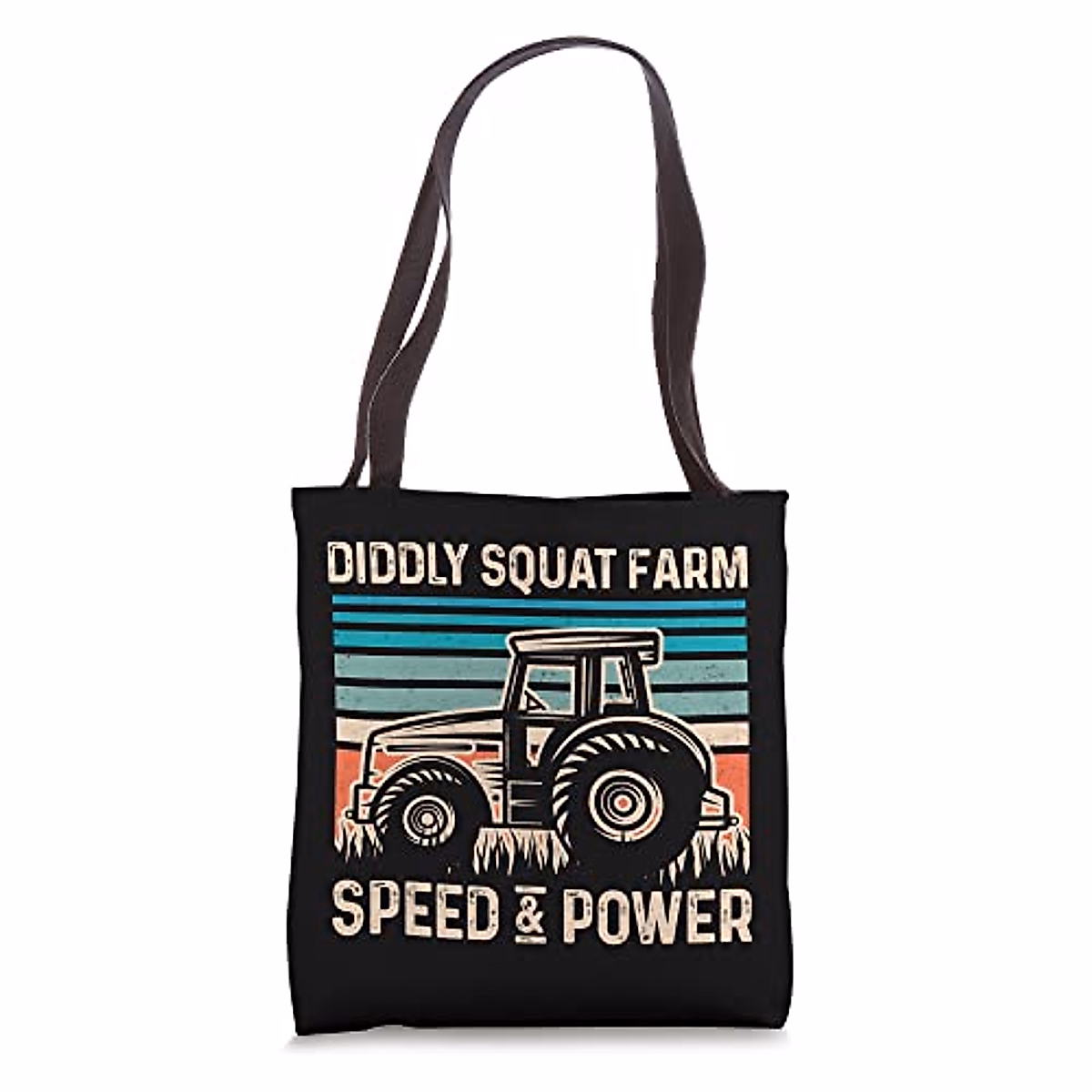 Perfect Tractor Design Diddly Squat Farm Speed And Power Tote Bag