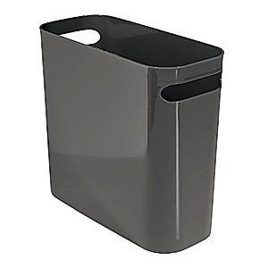 InterDesign Inter-93077 UNA Waste Can 10"-Slate, 25.5cm, Grey