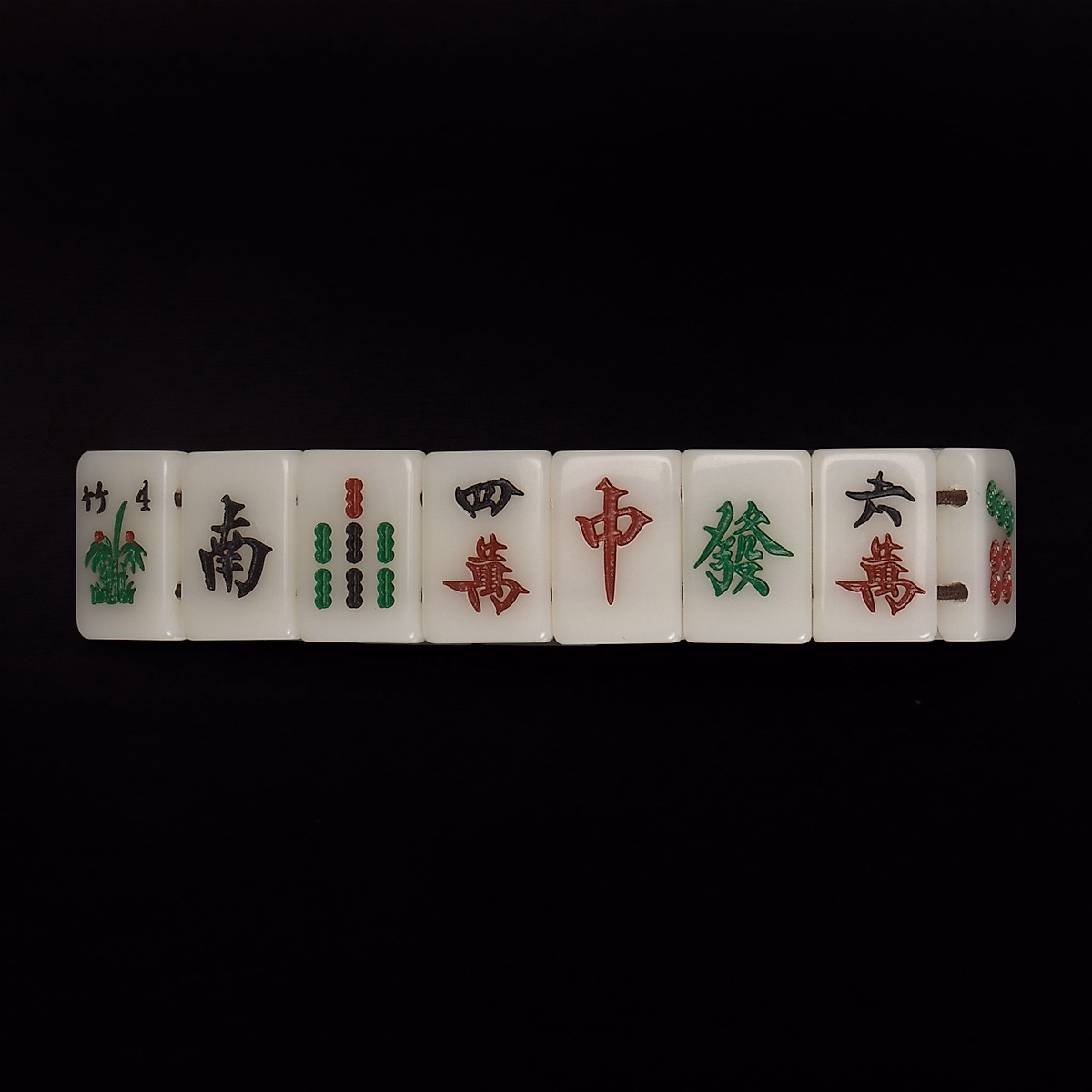 Yellow Mountain Imports Mahjong Mini-Tiles Stretchy Bracelet