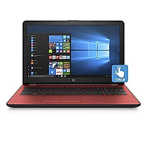 HP 15.6in Touchscreen Laptop Intel Pentium N5000 with UHD Graphics 605 4GB RAM 500GB HDD DVD-Writer Bluetooth Windows 10 Red Color (Renewed)