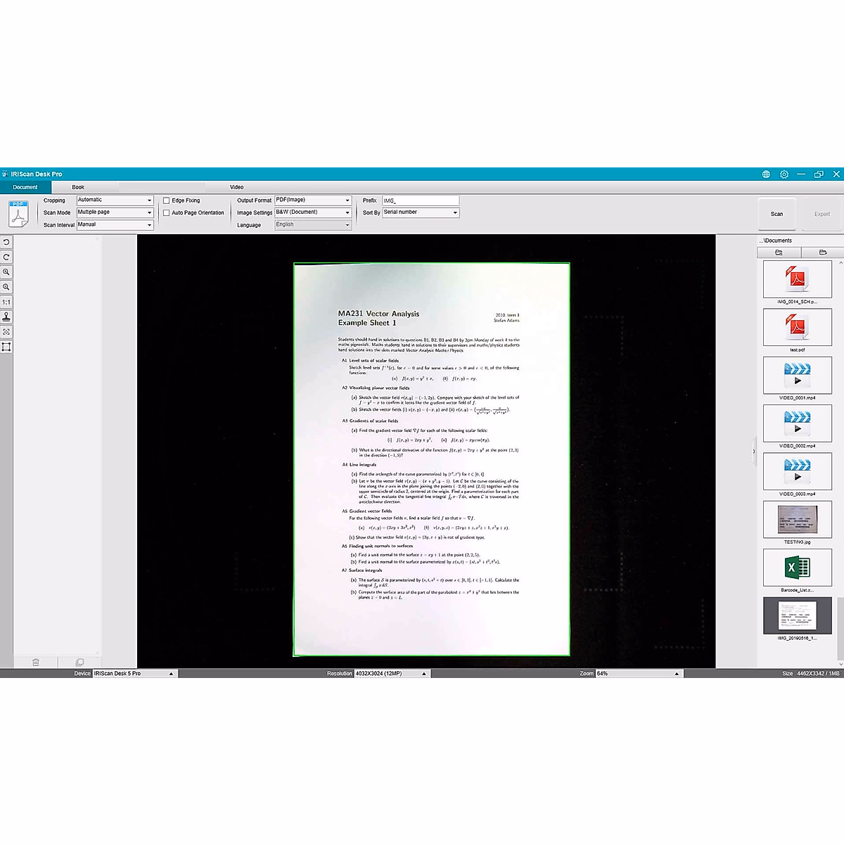 IRIScan Desk 5 PRO A3 Large Color scanner, PRO A3 Document & Book Scanner