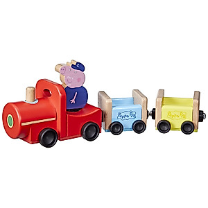 Peppa Pig Toys Wooden Toy Train Made from Responsibly Sourced Wood, Wooden Toys for 2 Year Old Girls and Boys and Up (Amazon Exclusive)