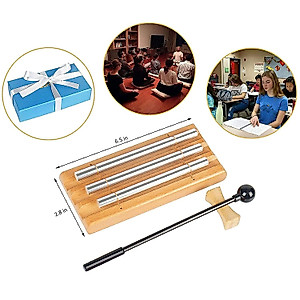 Meditation Trio Chime SUNYIN Classroom Teacher Chime,Meditation Chime,Yoga Chime,Mindfulness Three Tone Hand Chime