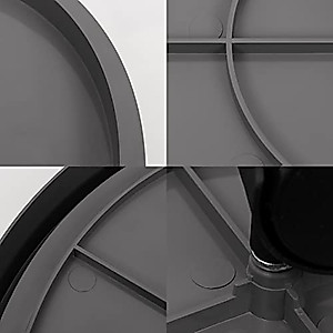 Coadura Plant Caddy with Wheels 14 Inch - 2 Pack Plant Caddy on Wheels Heavy Duty,Plant Dolly Plant Tray with Wheels Planter Caddies Indoor/Outdoor, Grey