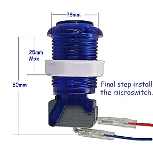 SJ@JX Arcade Game Controller DIY Kit Buttons with Logo Coin X Y Start Select 8 Way Joystick USB Encoder for PC MAME Raspberry Pi
