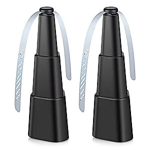 Adawook Fly Fans for Tables, Chemical-Free Bug Fans with Soft Blades, Keep Flies Bugs Away, Portable Table Fans for Flies, 2 Pack, Can't Retract
