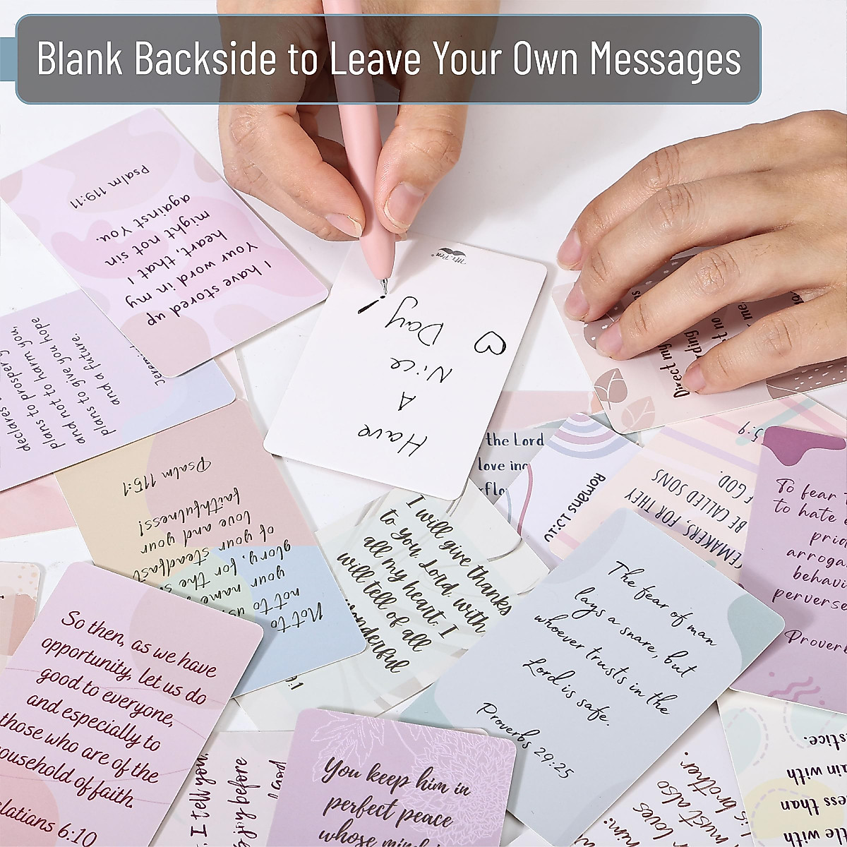 Mr. Pen- Prayer Cards, 70 Unique Bible Verse Cards, Mini Scripture Cards, Prayer Cards for Women and Men, Scripture Cards with Bible Verses, Christian Cards, Scripture Prayer Cards