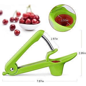 Cherry Pitter Olive Pitter Tool, Cherry Pitter Remover, Fruit Pit Core Remover with Space-Saving Lock Design for Make Fresh Cherry Dishes, Cherry Pie and Jam and Cocktail Cherries