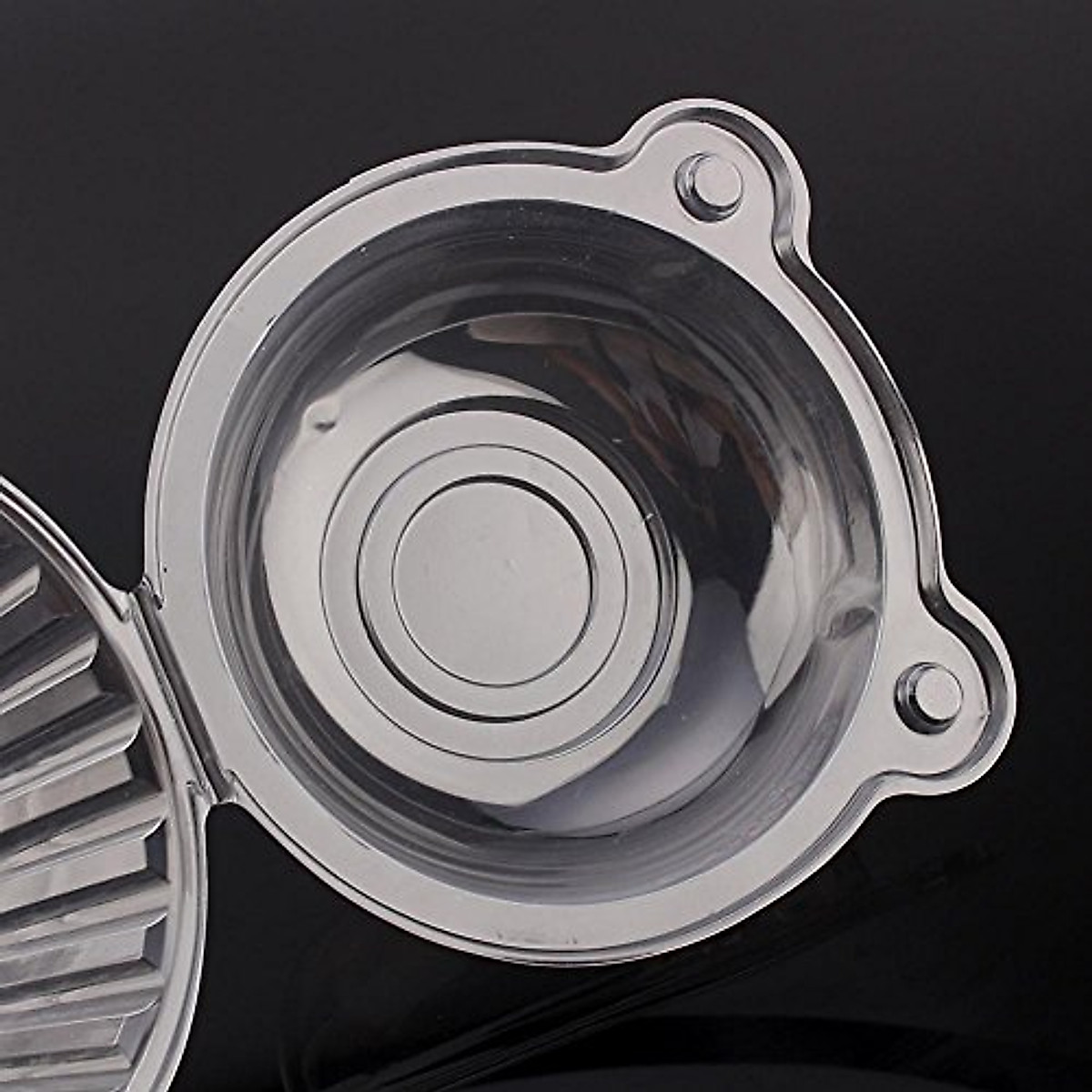 Individual Cupcake Container, 400Pcs Single Cupcake Muffin Dome Holders Plastic Cupcake Box Dome Pod, 17.7 x 9.4 x 4.3 inch