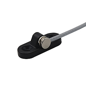 Myster Locomo U/D SAIRUIDIPU Refrigerator Lock with Key, Fridge Lock with Screws, Child Safety Lock for cabinets (Black,)