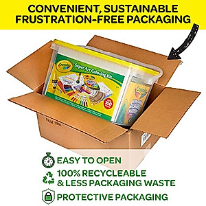 Crayola Super Art Coloring Kit, Arts & Crafts Gift for Girls & Boys, Styles Vary, 100+ Pcs [Amazon Exclusive]