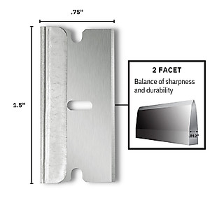 American Line Single Edge Razor Blades - 1000-Blades - 0.012" Heavy Duty High Carbon Steel for Extra Durability and Long Life - 66-0448