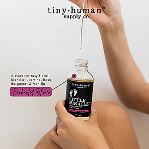 Tiny Human Supply Co Little Miracle Preggo Belly Oil (Fragrance Free) for Pregnancy Stretch Marks and Itching