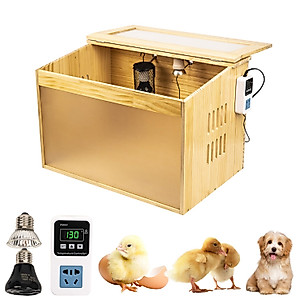 TANXAKUFAN Incubator for Small Animals with Thermostat, Intelligent Chick Brooder Box, Incubator for Newborn Puppies and Kittens, Intelligent Puppy Incubator Dog Kennel Pet Box