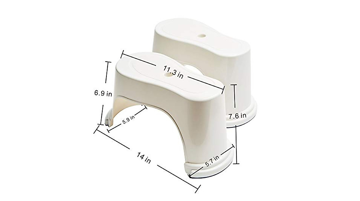 Evron 7" Toilet Stool for Comfortable Potty Assistance