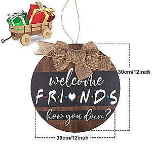 Welcome Sign for Front Door,Funny TV Show Merchandise,TV Show Gifts,Wooden Sign Front Porch Decor,Mothers Day Gifts for Mom Grandma Wife BestFriend