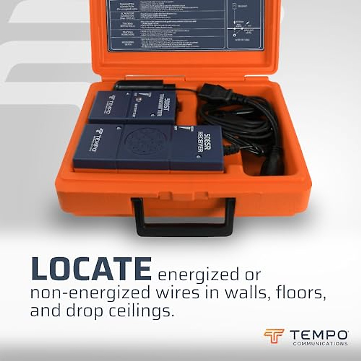 TEMPO 508S-G Irrigation Cable Locator & Wire Finder | Precise Wire Locating | Trace or Locate Dead or Energized Wires Underground, in Walls, Under Floors | Professional Grade (2023 Model)