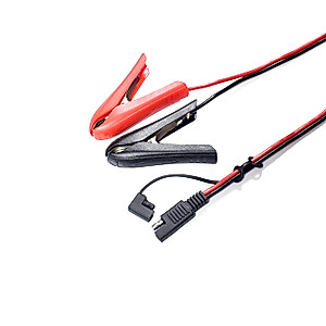 Meiyangjx 14AWG Alligator Crocodile Clip to SAE Connector Quick Release Quick Disconnect Car Solar Power Charging Extension Cable(3.28FT/1M)