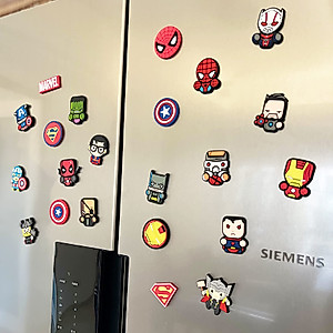 New The Avengers Refrigerator Magnets-Marvel Heroes Fridge Magnets- Set of 22 Marvel Characters-Final Battle Perfect Decorative Magnet (The Avengers)