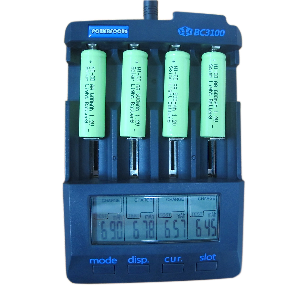 GEILIENERGY AA Size NICD AA 600mAh 1.2V Rechargeable Batteries for Solar Light,Solar Lamp,Garden Lights(Pack of 20)