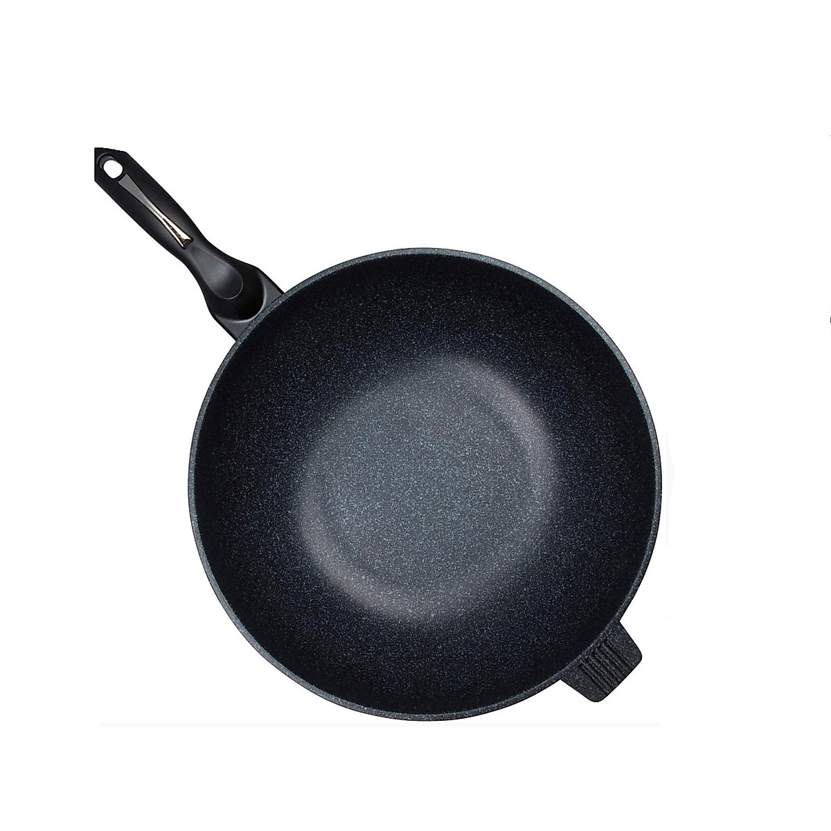 Ceramic Marble Coated Cast Aluminium Non Stick Wok 34 cm (13 1/2 inches)