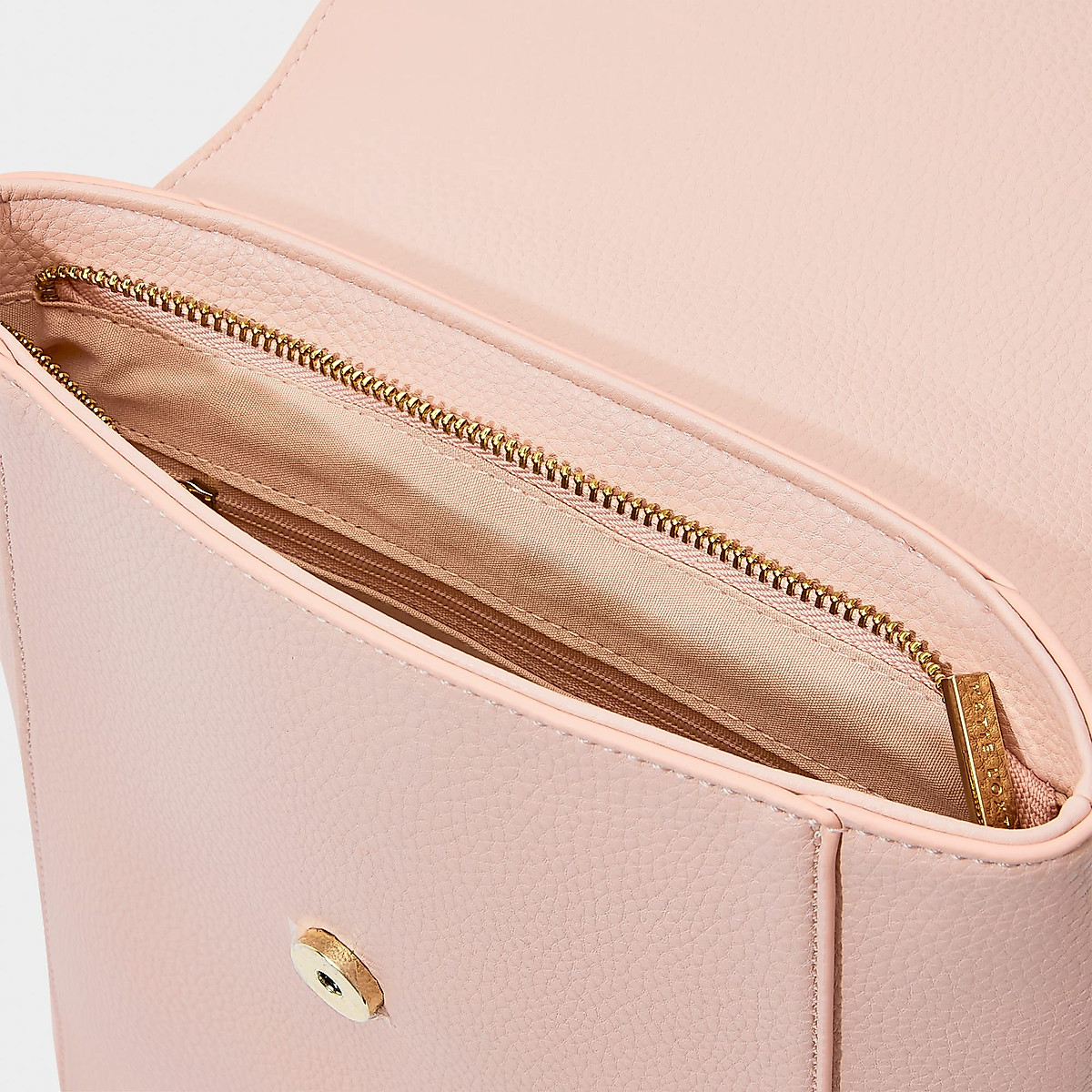 KATIE LOXTON Dani Tortoiseshell Womens Vegan Leather Convertible Strap Top Handle Purse Backpack Dusty Pink