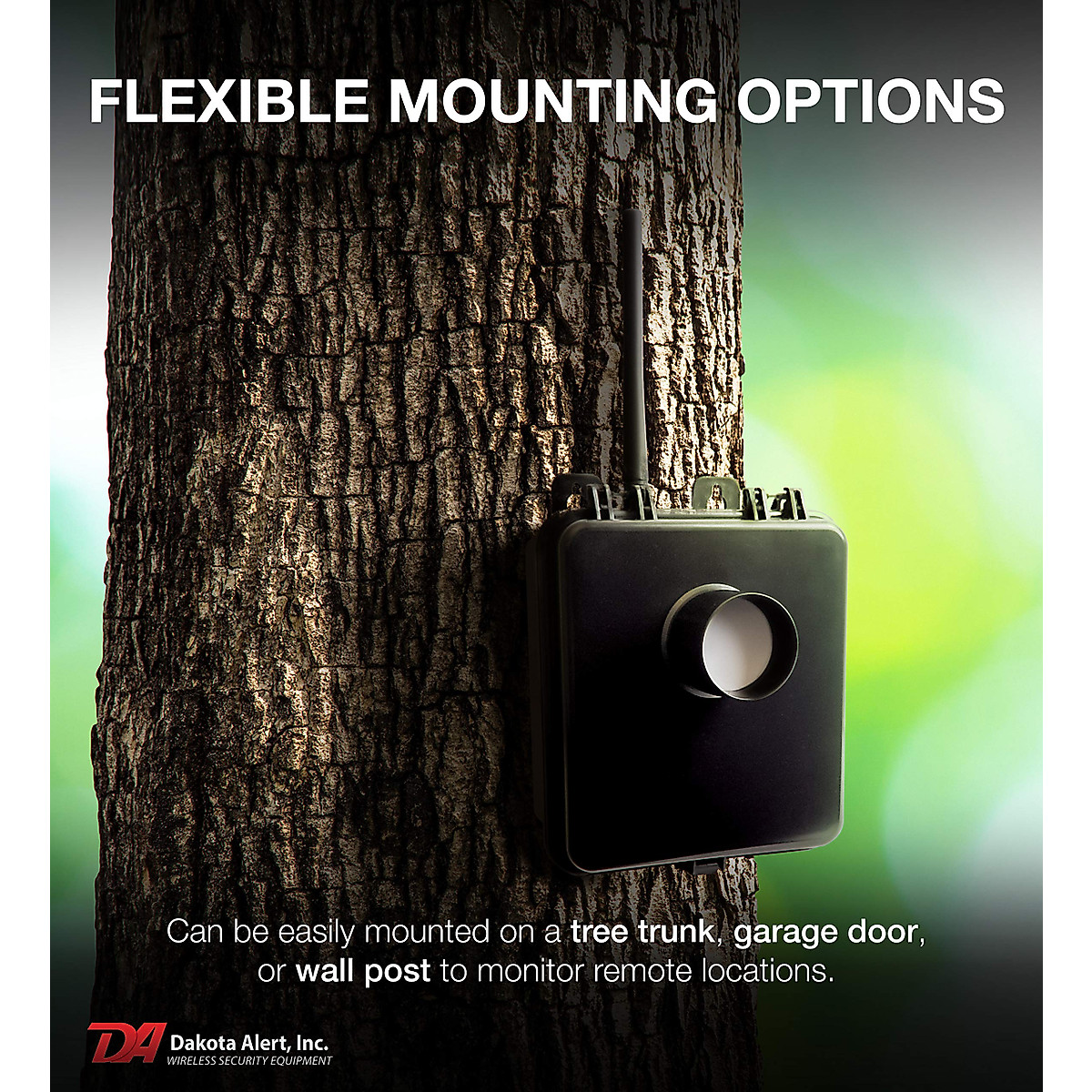 Dakota Alert MURS Alert Transmitter (MAT) - Battery Operated Passive Infrared Motion Sensor - Multi Use Radio Service With Telescopic Antenna