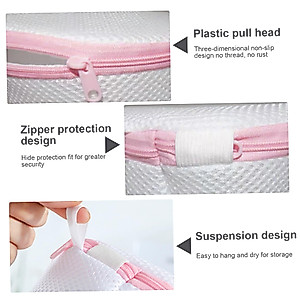 bbJJbbY Bra Bags for Laundry 3PCS Fine Mesh Bra Laundry Bags with Zips Reusable Bra Washing Machine Bags Protector for Delicates, Underwear, Baby Clothes Home Supplies