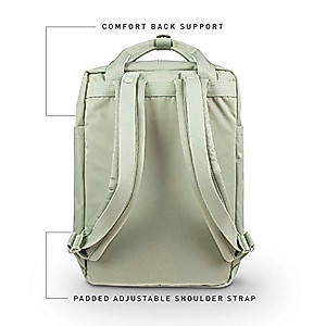 Doughnut Macaroon Nature Pale Series 16L Travel School Ladies College Girls Lightweight Commuter Casual Daypacks Bag Backpack (Lichen)