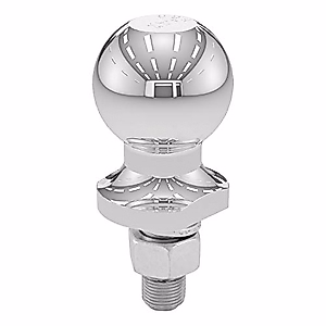 CURT 40098 Chrome ATV, UTV, Lawn Tractor Hitch Ball, 2,000 lbs, 2-Inch Diameter, 5/8 x 1-3/4-Inch Shank