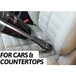 Roomie Tec SlimVac Upright Cordless Vacuum Cleaner for Home, Lightweight and Portable, 2 Power Settings, 6 LED Headlights, and Auto Recharge