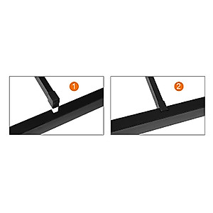 Twin Size Daybed Frame, No Box Spring Needed Day Bed Fram, Twin Bed Frames Metal Sofa Bed for Living Room Guest Room Apartment, Black