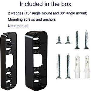 Blink Doorbell Mount, Adjustable (15 to 45 Degrees) Corner Kit for Blink Video Doorbell, Wide Viewing Angle Mount (Blink Doorbell is NOT Included)