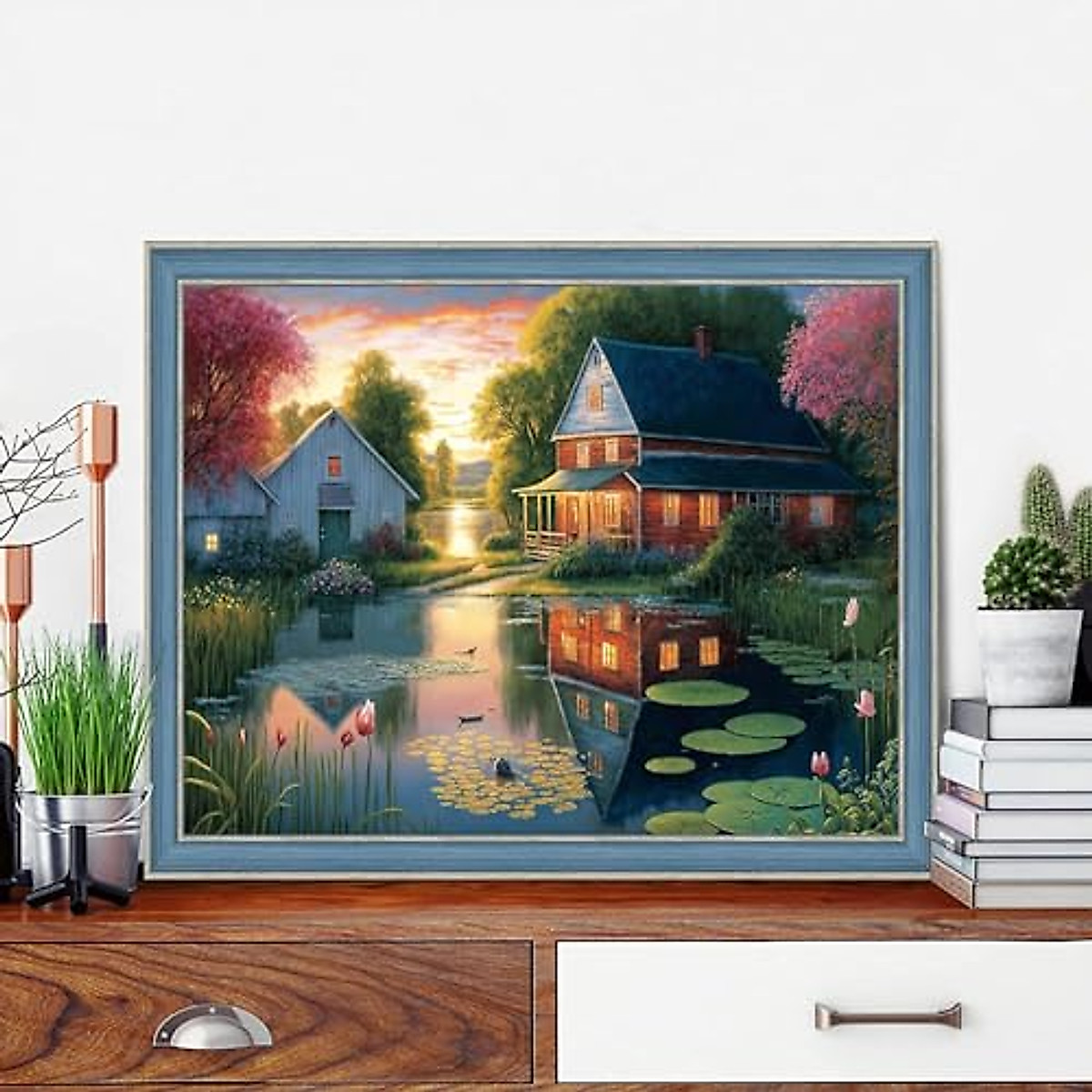 GemZono Diamond Painting Kits Full Drill Diamond Art Kits for Adults Diamond Painting for Beginners 5D Paint with Diamond Painting Kits for Adults Craft Diamond Art for Home Wall Decor Gifts 12x16inch