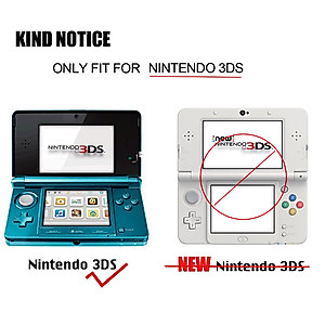 AKWOX (Pack of 4) HD Clear Crystal Top LCD Screen Protector + Buttom LCD Screen Protective Filter for Nintendo 3DS