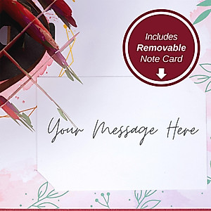 Paper Love Valentines Day Pop Up Card, 3D Love Basket - 5" x 7" Cover - Includes Envelope and Note Card