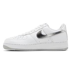 Nike Air Force 1 Mens Low Retro White Silver Sz14