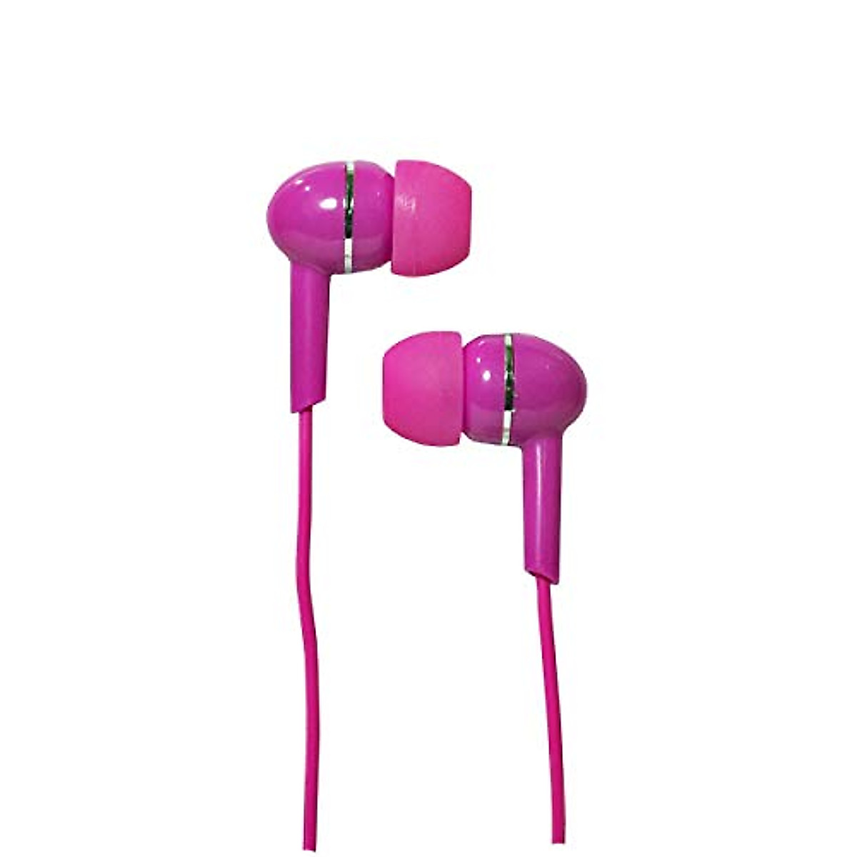 Magnavox MHP4850-PK Ear Buds in Pink | Available in Black, Blue, Pink, Purple, & White | Ear Buds Wired | Extra Value Comfort Stereo Earbuds Wired | Durable Rubberized Cable |