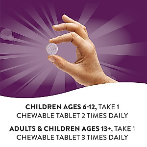 Nature's Way Cold Relief for Kids 6+, Umcka, Shortens Duration & Reduces Severity, Multi-Symptom Cold Relief, Homeopathic, Phenylephrine Free, Cherry Flavored, 10 Chewable Tablets (Packaging May Vary)