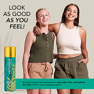 Versa Spa Monterey Bronzing Mist Sunless Self Tanner with Warm Brown and Caramel Undertones for Body and Face, 6 Ounces