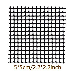 Lainrrew 50 Pcs Flower Pot Hole Mesh Pad, Square Bonsai Mesh Drainage Screens Bonsai Pot Bottom Grid Mat Drainage Mesh Hole Screen, Gardening Gifts for Women, 2 Inch