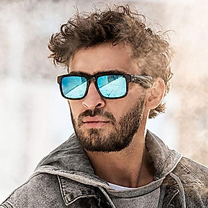 Bose Mirrored Blue, Tenor Polarized Square Replacement Sunglass Lenses, Lens Width: 55 mm