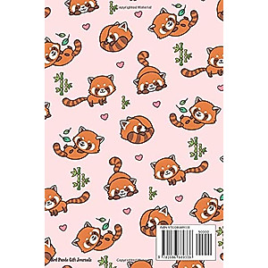 Red Panda Gift - Red Panda Journal: lined red panda notebook w/ PANDAS ON EACH PG! red panda gifts for women, red panda book, red panda kid gift, red ... red panda party, red panda graduation gift