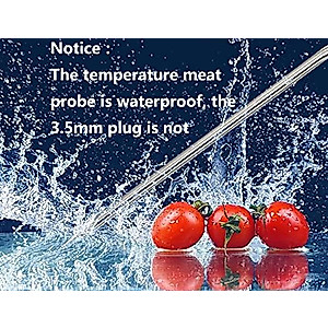 Replacement Meat Probe for Pit Boss Pellet Grill, Compatible with Pit Boss Series Pellet Grill and Smoker, 3.5 mm Plug, 2 Waterproof Temperature Probes…