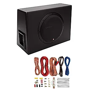 Rockford Fosgate P300-10 10" 300W Sealed Powered Subwoofer/Sub Enclosure+Amp Kit
