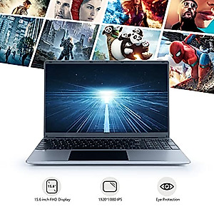 ANMESC Laptop Computer Laptop 15.6" with 1080P FHD Display, Quad-Core Intel Celeron N5095 Processors, 12GB DDR4 512GB SSD,Windows 11 Laptop Computers, 2.4G/5G WiFi, Bluetooth 4.2