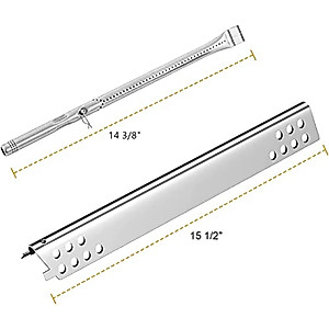 SafBbcue 463344116 463343819 Replacement Parts Kit for Charbroil Advantage 463371116 466344116 Performance 463280019 463370719 Heat Plates G359-0003-W1 Cooking Grates G430-0016-W1